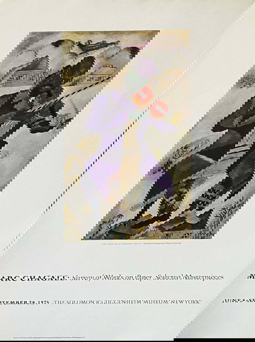 Marc Chagall - "survery Of Works On Paper, Selected Masterpieces" Auction