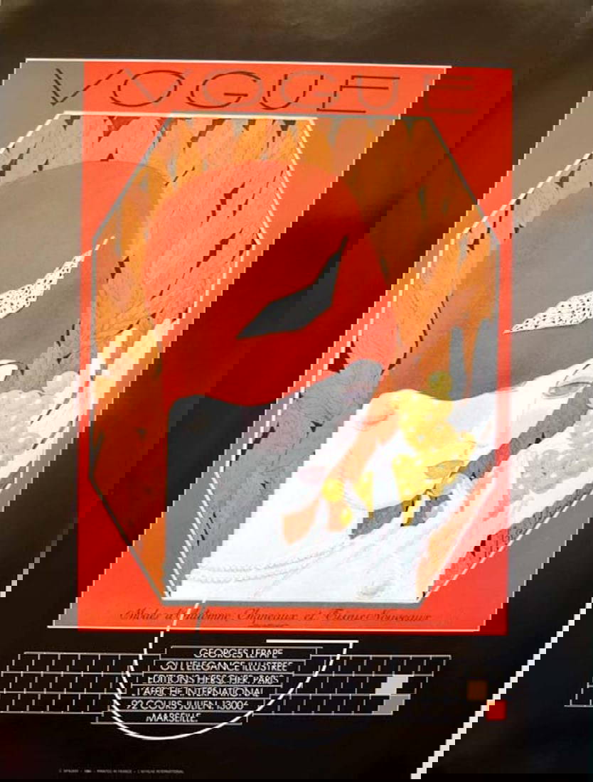 Vogue "red Hat" Poster Auction