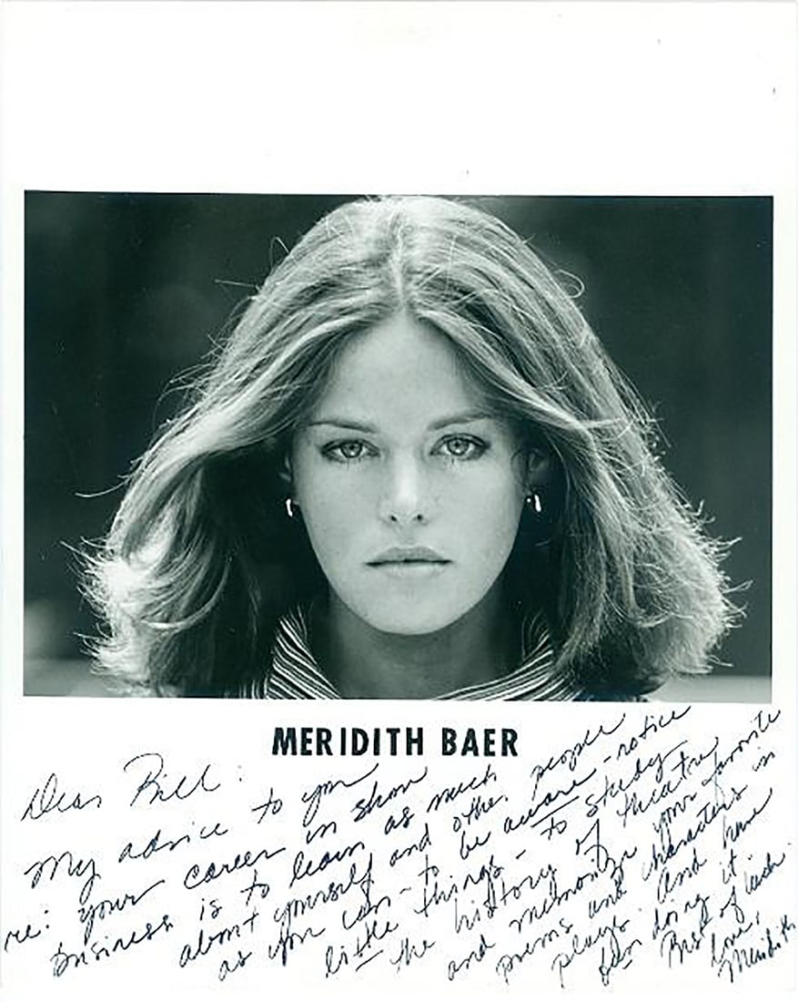 Meredith Baer- 8x10 Signed Beautiful Black And White Auction