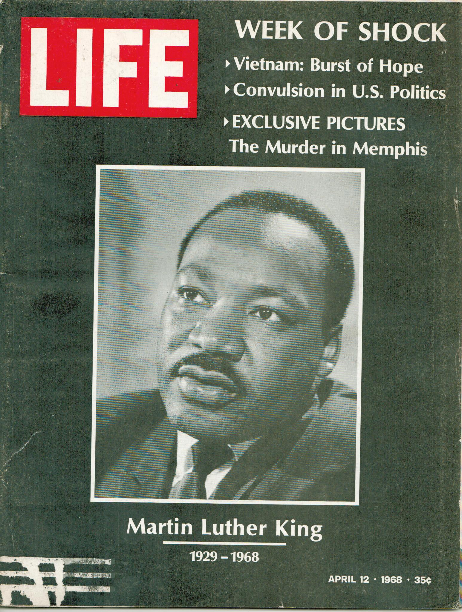 Life Magazine -martin Luther King (1968) Auction