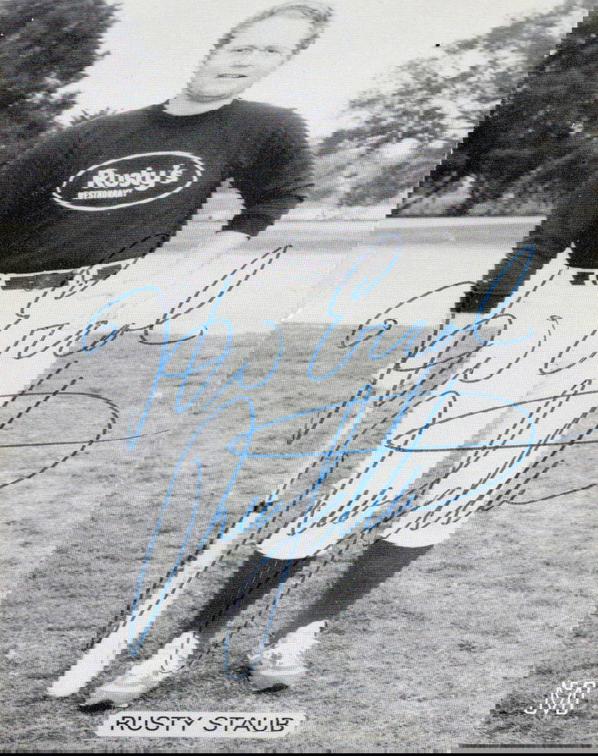 Rusty Staub - 3.25 X 5.25 Signed Photo W/coa Auction