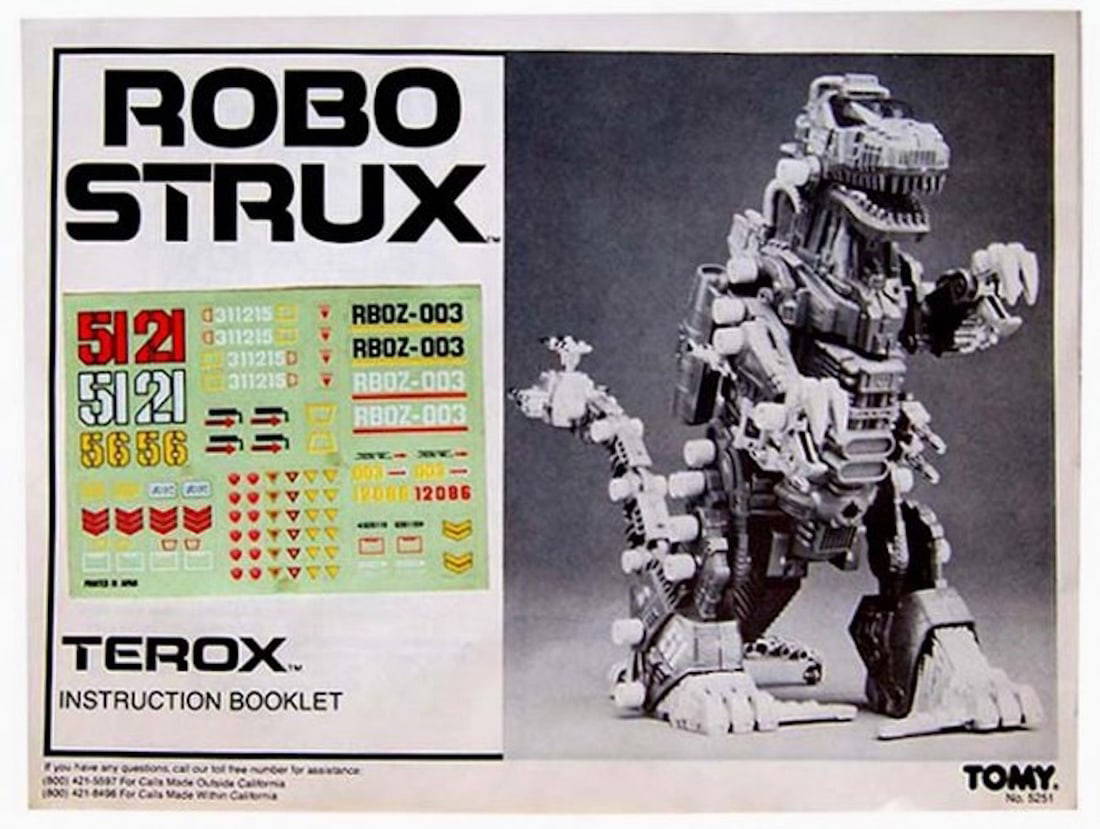 Tomy Robo Strux Monstrous Machines "terox" Auction