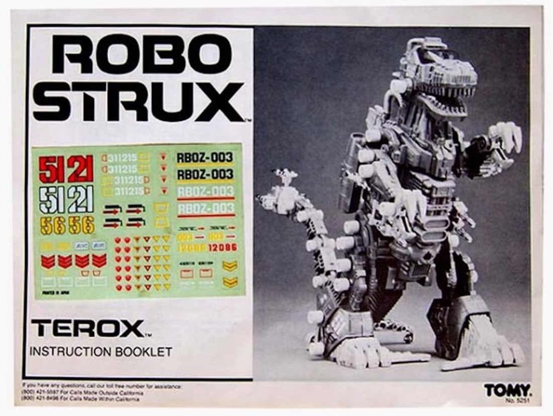 Tomy Robo Strux Monstrous Machines "terox" Auction