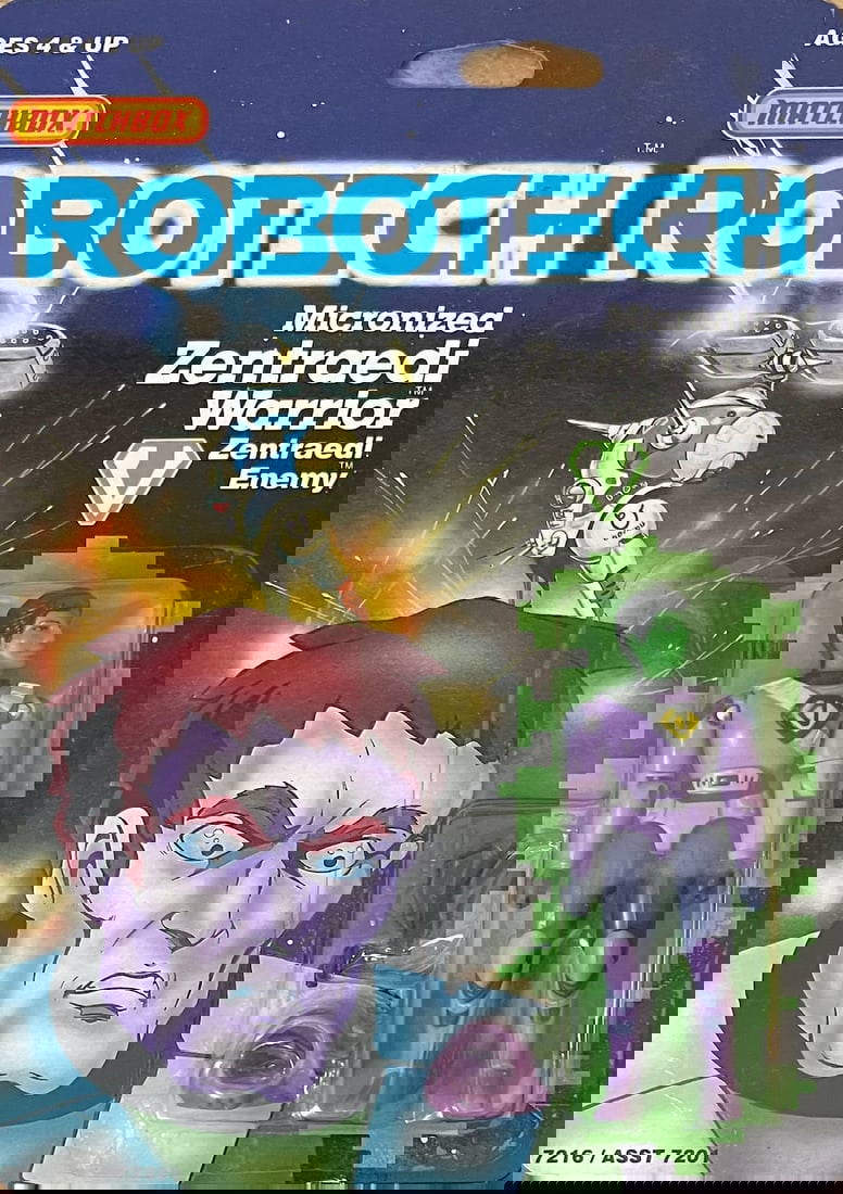 Robotech "zentraedi Warrior" Action Figurine On Card Auction