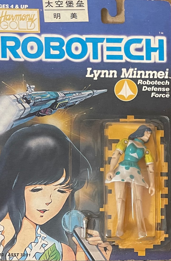 Robotech "lynn Minmei" Action Figurine On Card Auction