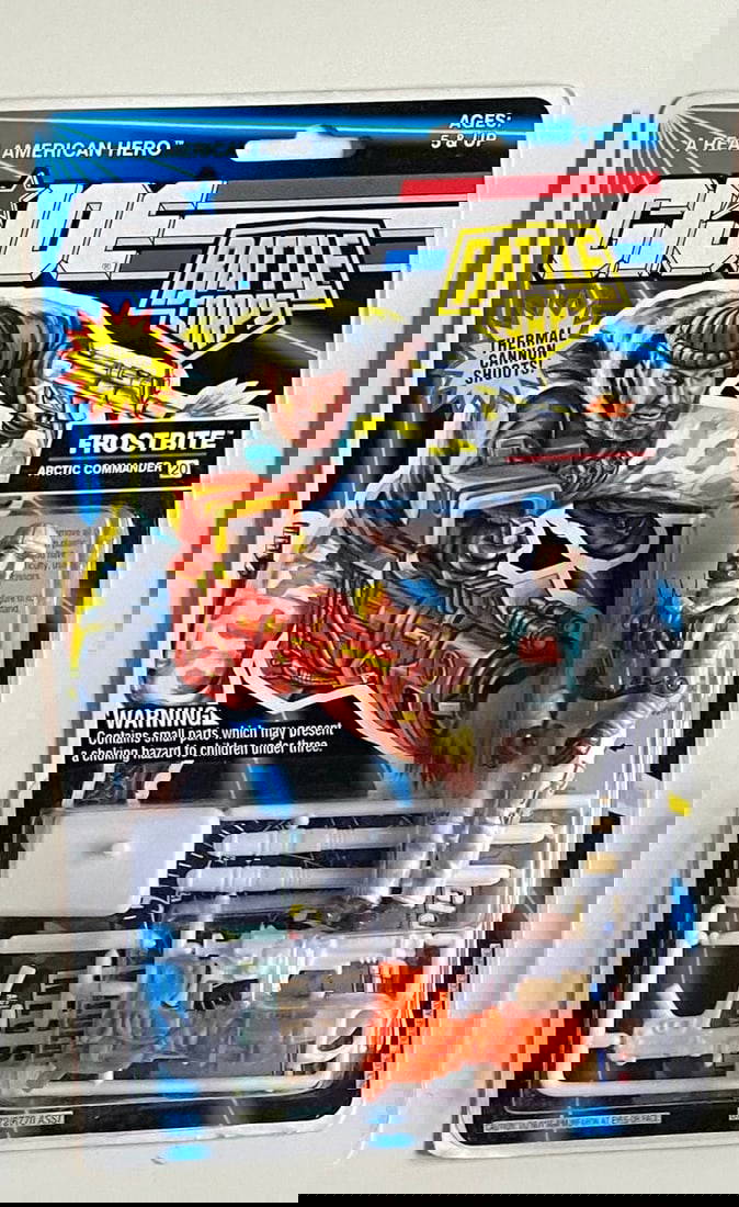 G.i. Joe Battle Corps "frostbite" Figurine On Card Auction