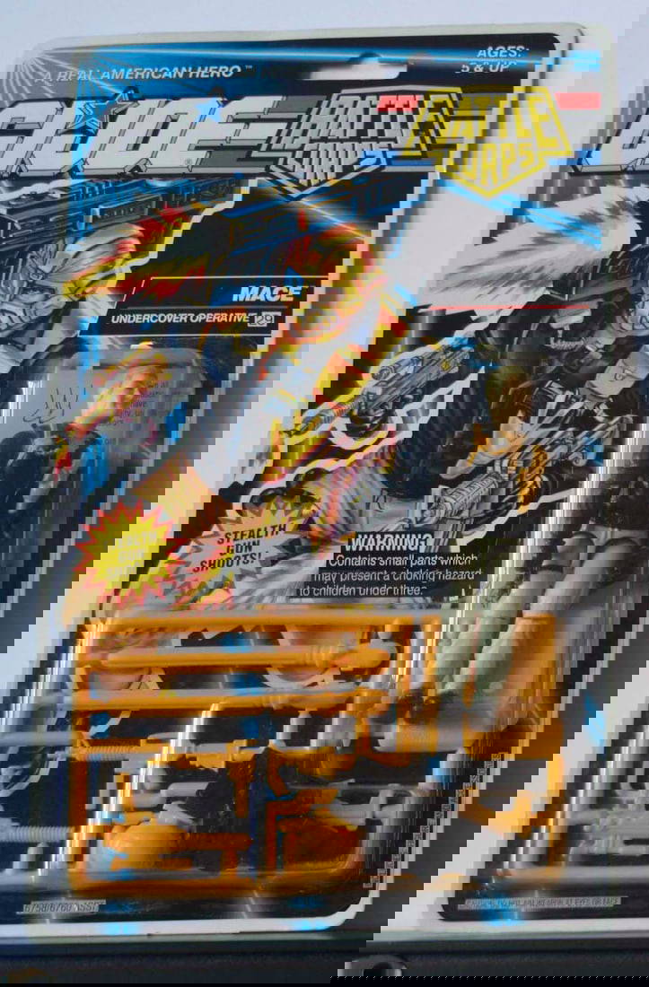 G.i. Joe "mace" Battle Corps Figure On Card Auction