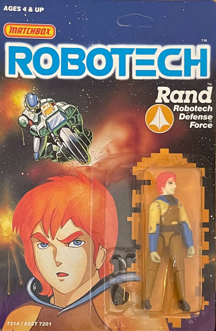 Robotech "rand" Action Figurine On Card Auction