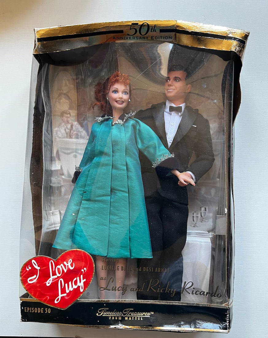 I Love Lucy "lucy And Ricky Ricardo" Barbie Doll (damaged Box See ...