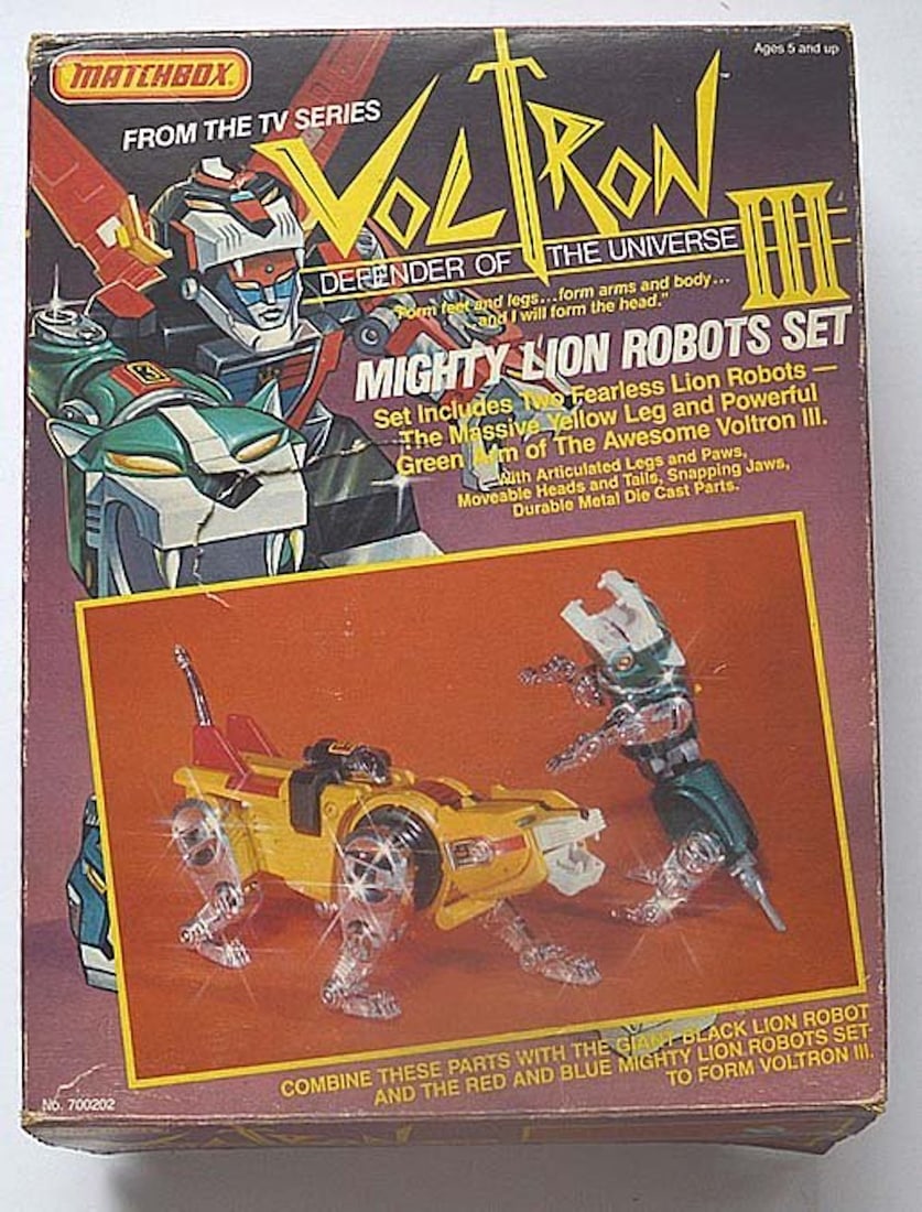 Matchbox Voltron Iii Mighty Lion Robots Set Auction