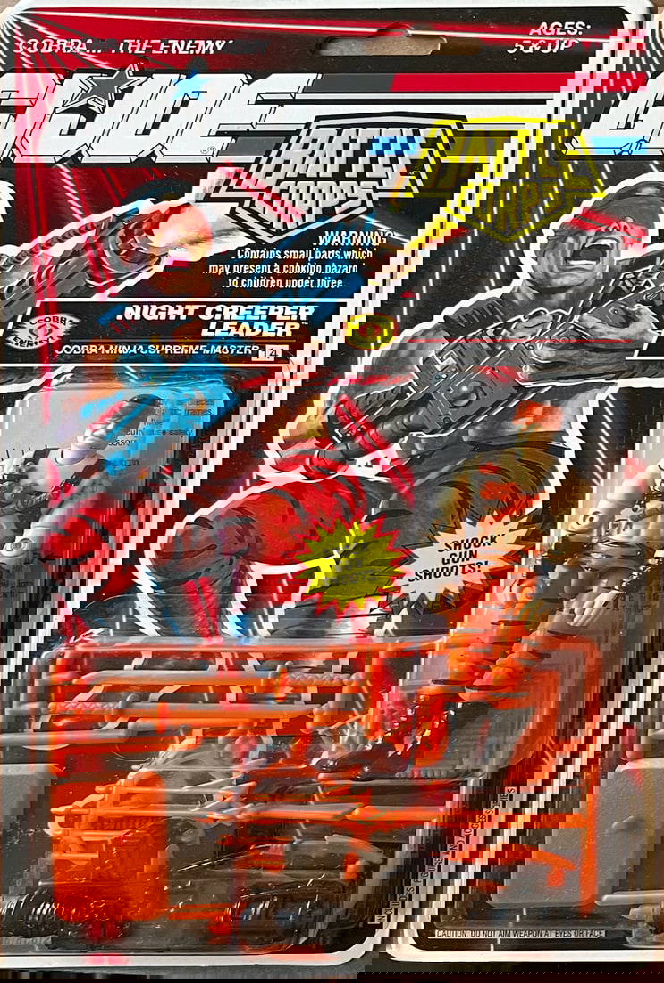 G.i. Joe Battle Corps "night Creeper Leader" Figurine On Card Auction