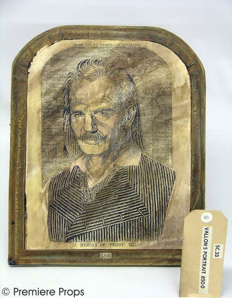 Gangs Priest Vallon (liam Neeson) Framed Portrait