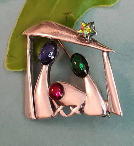 Silpada Nativity Birth Of Christ Brooch