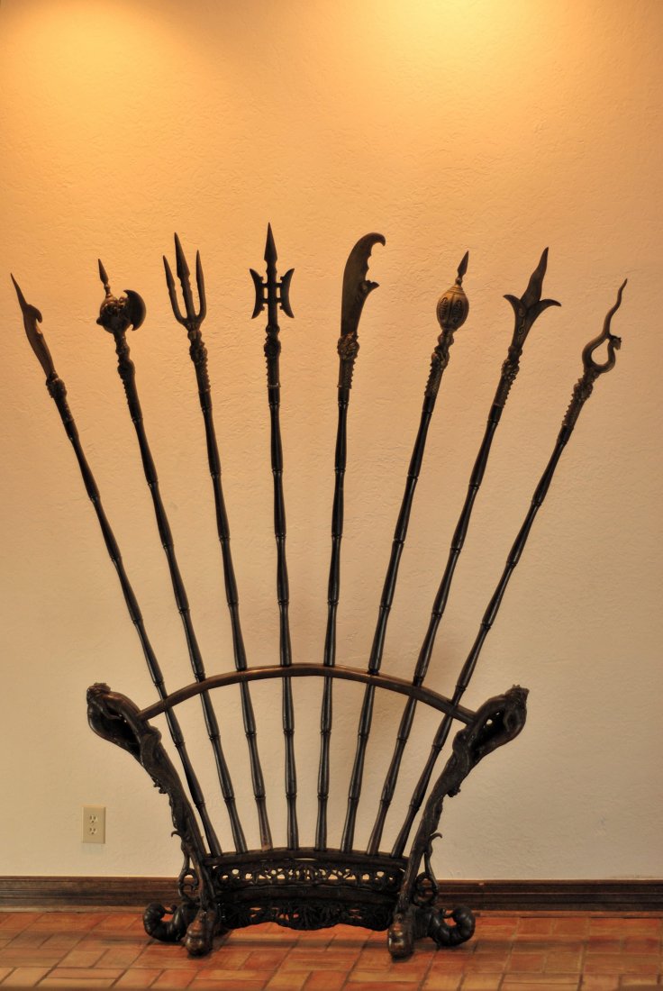 CHINESE TRAINING POLEARMS ON A DECORATIVE BRONZE STAND - Aug 25, 2019 ...