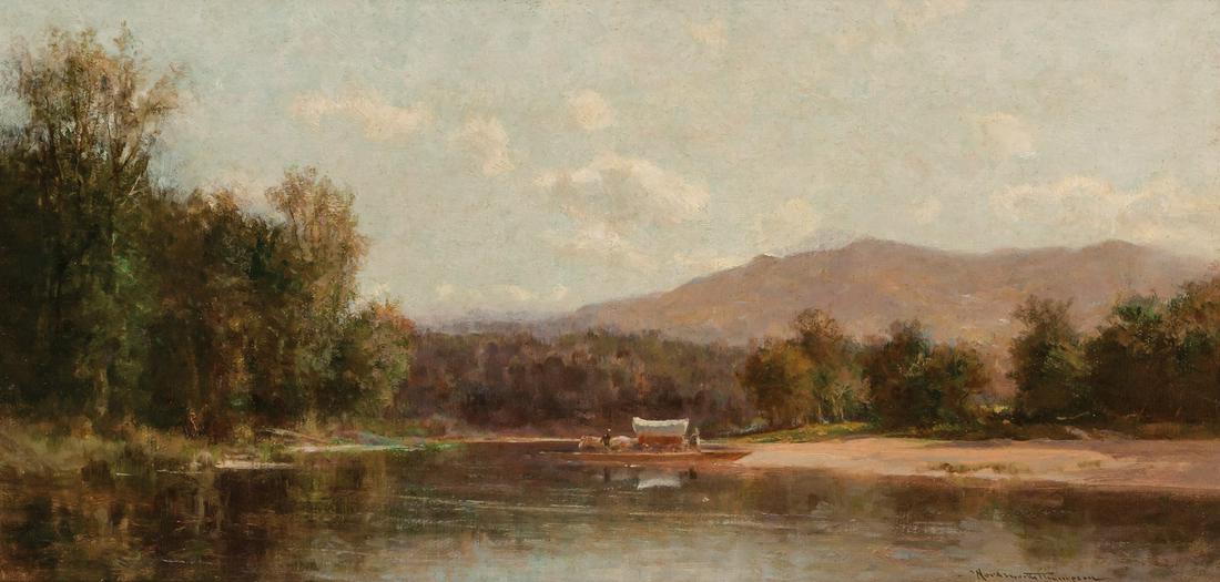 Alfred Wordsworth Thompson, American, Oil On Canvas