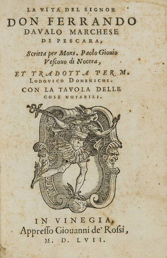 Giovio, Paolo La Vita Di Don Ferrando Davolo March