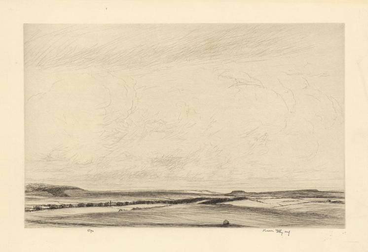 Kerr Eby, Salisbury Plains, Etching
