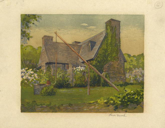 Louis Novak, The Whitfield House, Lino Block