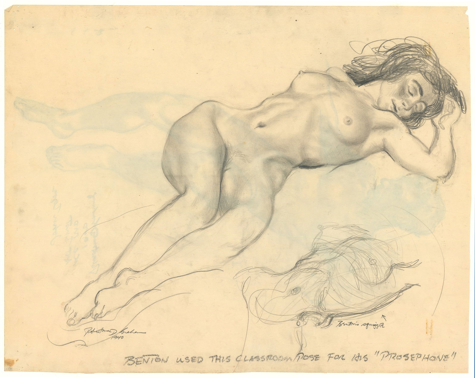 Robert Macdonald Graham, Benton Used This Classroom Pose For His ...