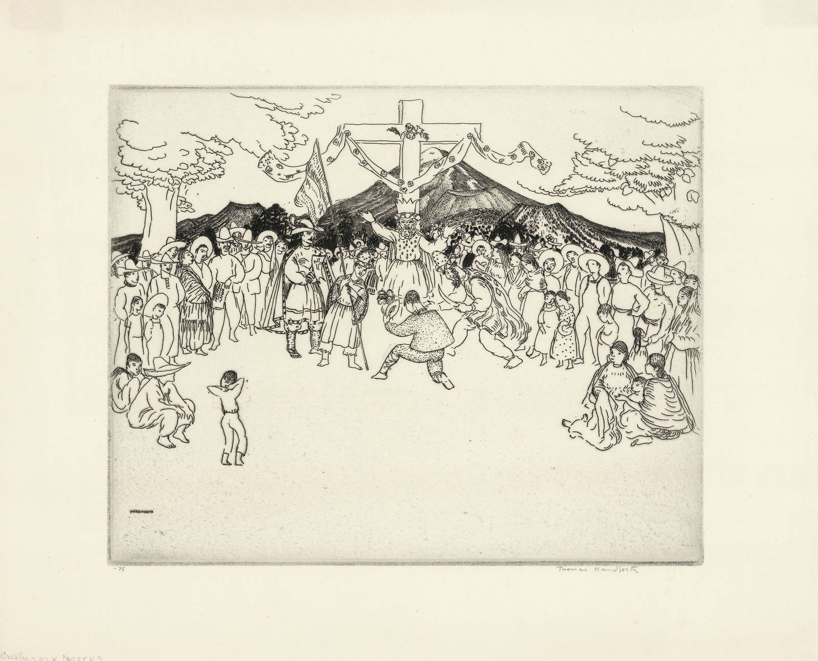 Thomas Handforth, Cristianos Y Moros, Etching Auction