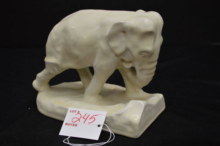 Rookwood Elephant Bookend, Xix #2444c, 5 X 7 In.
