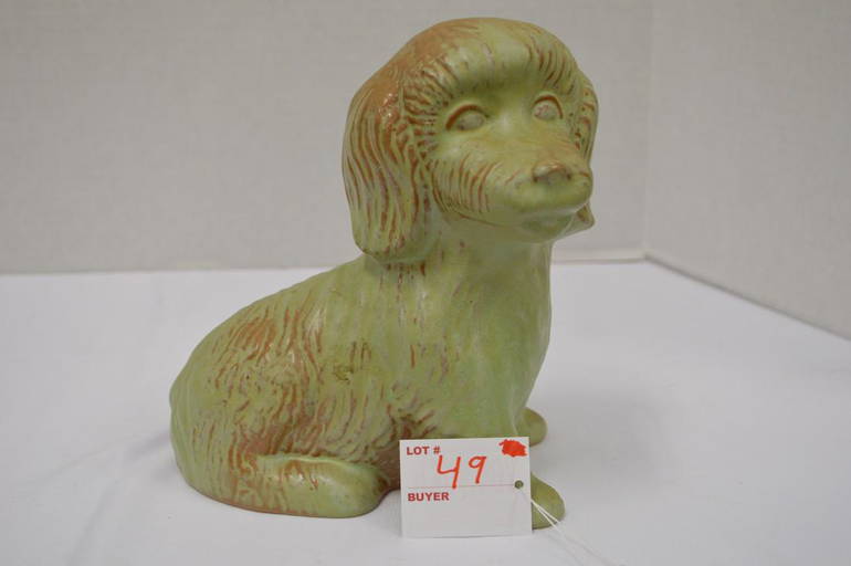 Frankoma #385, 7x7 Dog Bank W/ Stopper