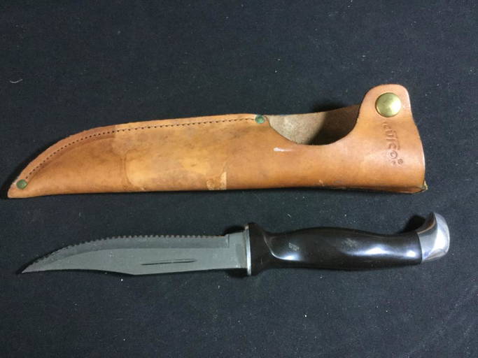 Vintage Cutco 1769 Hunting Knife Serrated Edge