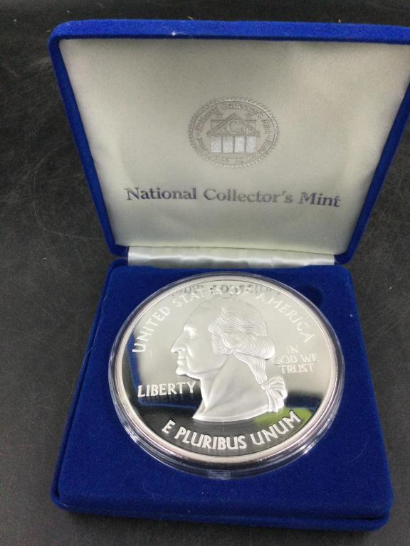 1 Lb Silver Bullion Coin Us Statehood