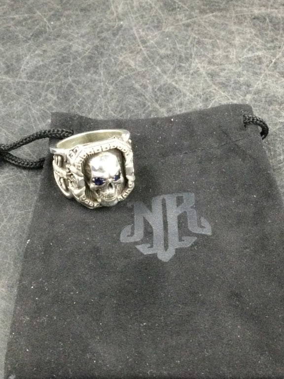 Night Rider Skull Ring In 925 Sterling Silver Auction