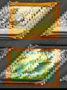 Miniature Williard M Mitchell Paintings