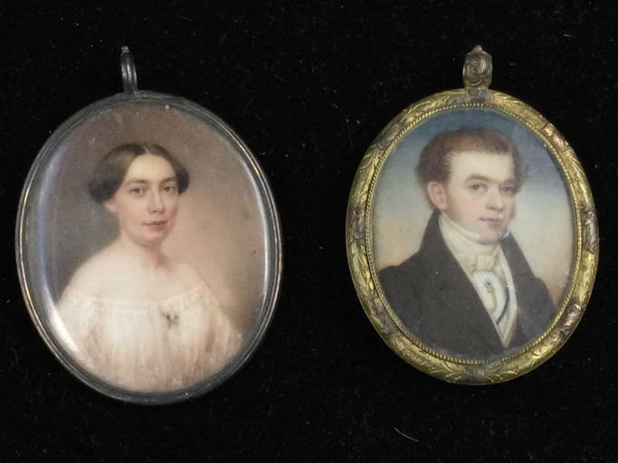 Vintage Victorian Mourning Portraits In Frames