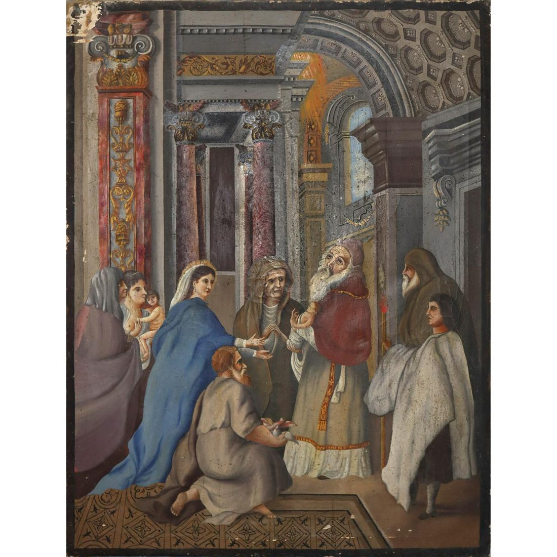 Presentation Of Jesus In The Temple With St. Joseph, The Madonna And St ...