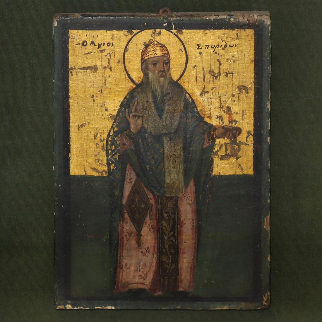 Saint, Greek Icon Auction