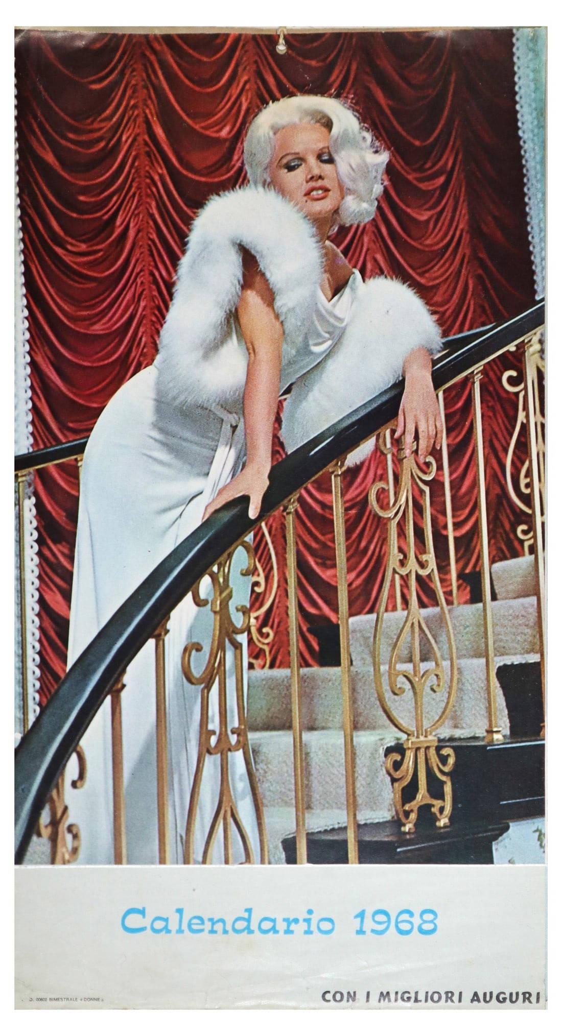 Promotional Calendar With Photographic Subjects Of Actresses, 1968 Auction