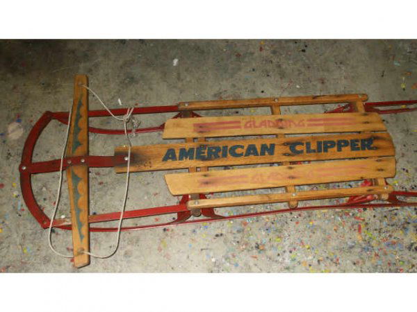 1322: Gladding American Clipper Snow Sled