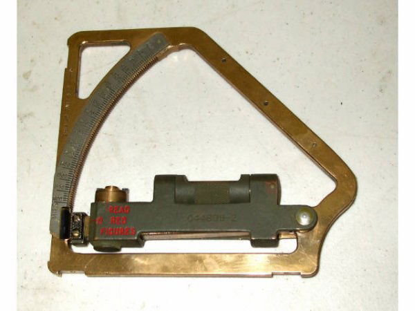 Vintage Brass Quadrant Gunner Sight