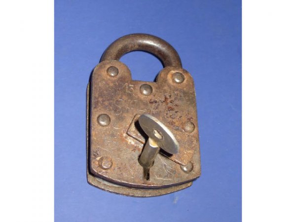 Antique Strong Box Padlock