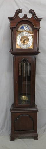 Vintage Ethan Allen Mahogany Grandfather Clock