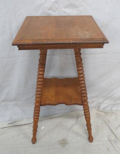 Antique Square Oak Parlor Table