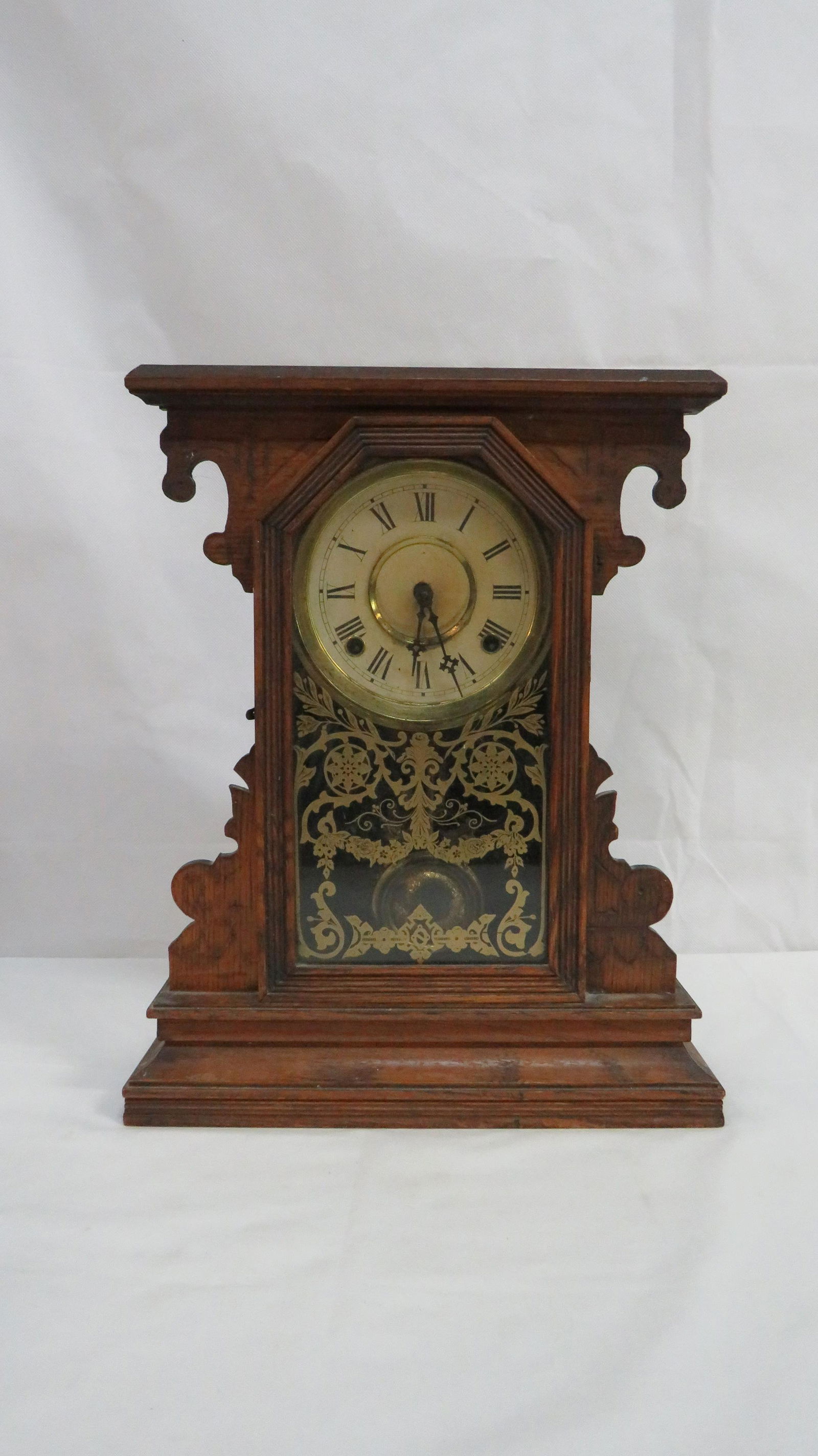 Antique Oak Kitchen Clock