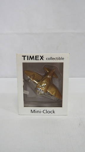 Vintage Timex Collectible Airplane Mini Clock