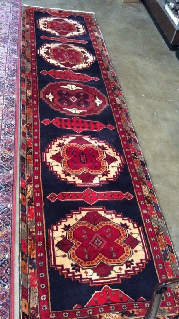 14’ Vintage Persian Runner Brilliant Colors