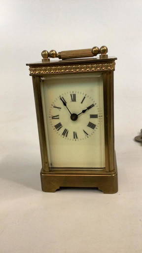 Antique Brass Carriage Clock By Vermont Clock Co.