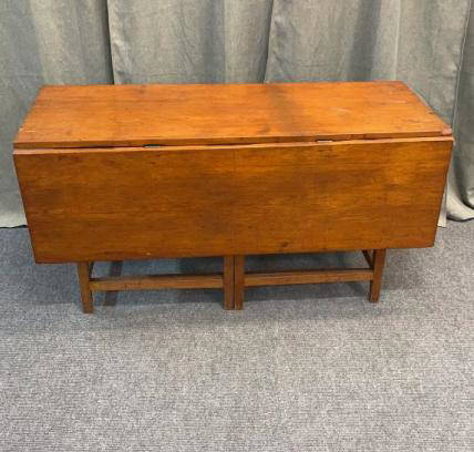 Pine Shaker Drop Leaf Harvest Table