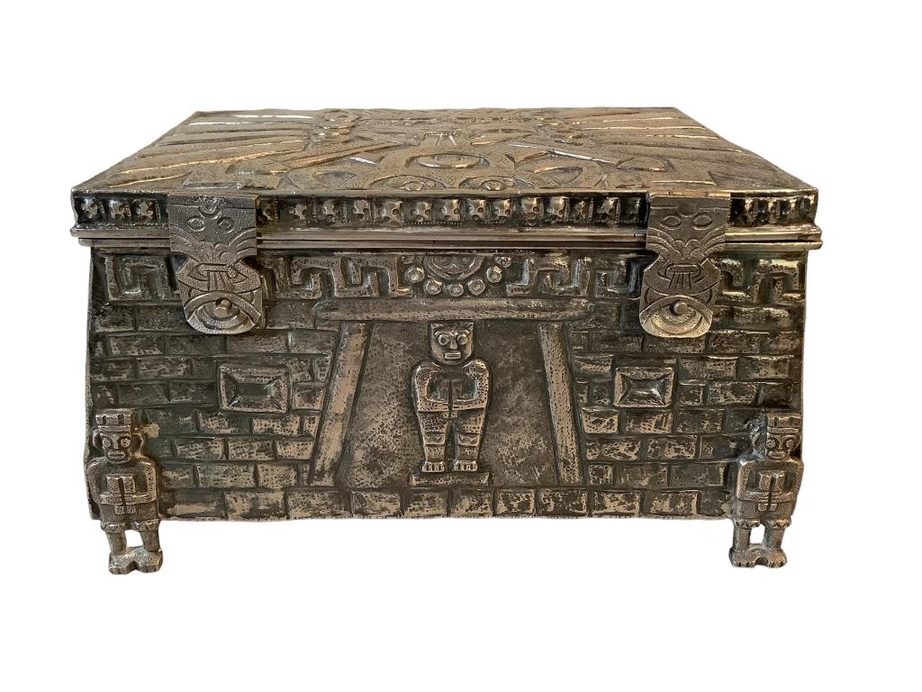 Aztec Designed Table Box (#0968) on Nov 14, 2022 | Broken Arch Auction ...