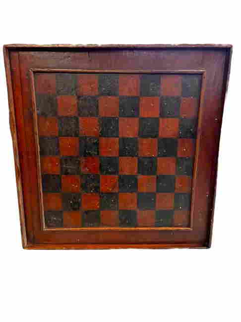 Antique Checker Board Auction