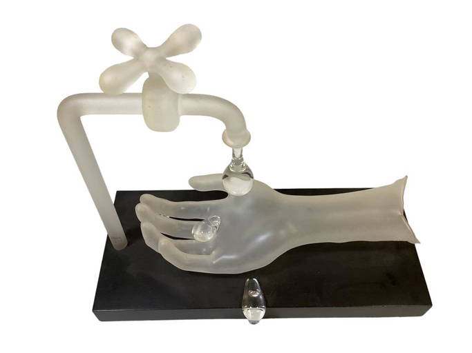 Hans Godo Frabel Art Glass Sculpture