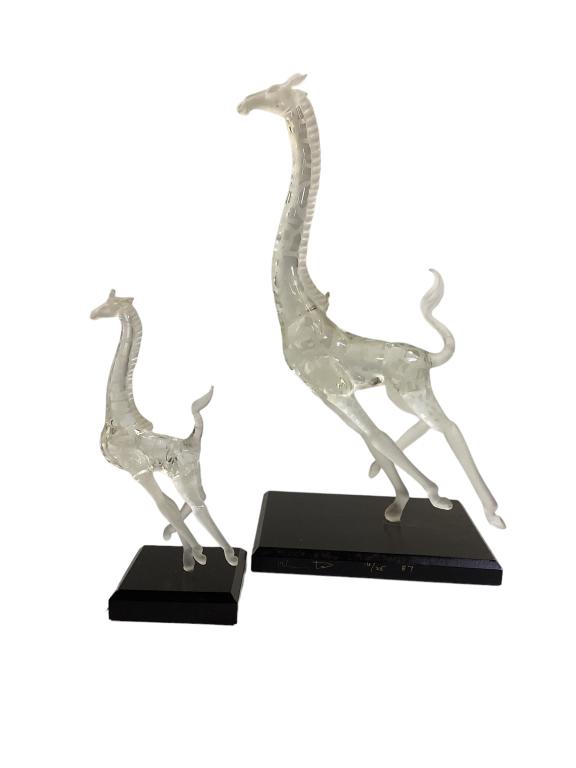 Milton Townsend Glass Giraffes
