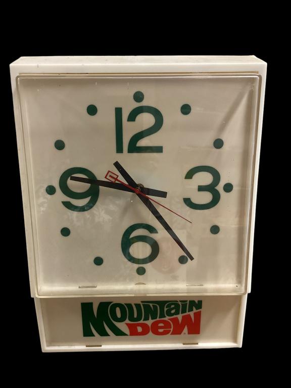 Mountain Dew Advertising Clock