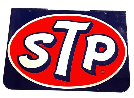 Vintage Stp Oil Can Rack Sign
